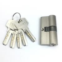 China Double Open Security Cylinder Lock Silver Door Lock Cylinder 60mm for sale