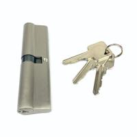China 120mm Door Lock Cylinder Silver Double Euro Cylinder Custom Size for sale
