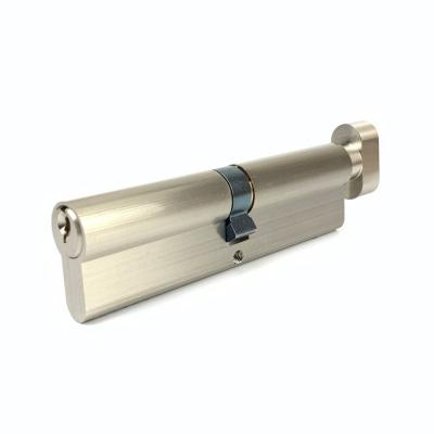 China Silver Single Euro Cylinder Lock 110mm Euro Cylinder With Stainless Springs for sale