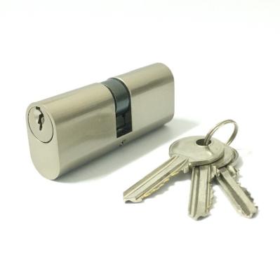 China 75mm Oval Profile Cylinder Lock Brass Key Lock Cylinders Big for sale