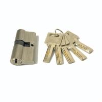 China Custom Size Aluminum Brass Cylinder 60mm Door Barrel Lock With Keys for sale