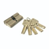 China Custom Size Aluminum Brass Cylinder 60mm Door Barrel Lock With Keys for sale