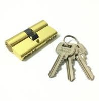China Double Open Aluminum Brass Cylinder Custom Size Double Barrel Locks 60mm for sale