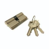 China 60mm Double Barrel Door Lock Aluminum Door Barrel Locks With Brass Core for sale