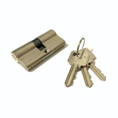 China 60mm Double Barrel Door Lock Aluminum Door Barrel Locks With Brass Core for sale