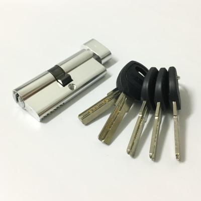 China Brass Aluminum Door Lock Cylinder Single Open 70mm Cylinder Door Lock Custom Size for sale