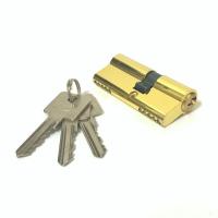China Zinc Brass Double Cylinder Golden Cylinder Lock Replacement Customized for sale
