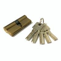 China Euro Profile Zinc Brass Cylinder 80mm Door Cylinder Lock Replacement for sale