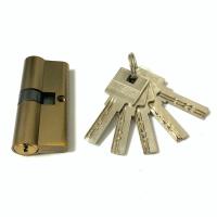China Euro Profile Zinc Brass Cylinder 80mm Door Cylinder Lock Replacement for sale