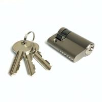 China Customized Euro Profile Half Cylinder 40mm 45mm 50mm 55mm 60mm Brass Cylinder Lock for sale