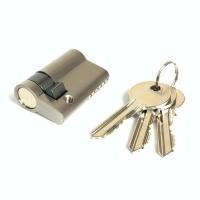 China Customized Euro Profile Half Cylinder 40mm 45mm 50mm 55mm 60mm Brass Cylinder Lock for sale