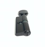 China Zinc Alloy Black Cylinder Lock WC Bathroom Cylinder Lock 70mm for sale