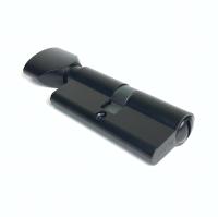 China Zinc Alloy Black Cylinder Lock WC Bathroom Cylinder Lock 70mm for sale