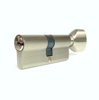 China Zinc Alloy 70mm Euro Cylinder Customized Single Cylinder Lock With Brass Core for sale