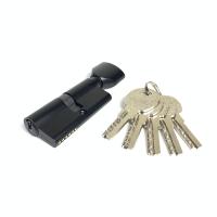 China 70mm Zinc Brass Cylinder Single Open Cylinder Door Lock Black With Solid Zinc Core for sale