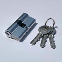 China Customized Aluminum Cylinder Lock 60mm Euro Barrel Lock SN CP SB AB MAB AC Finish for sale