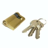 China Custom Size Half Cylinder Door Lock 40mm 45mm 50mm 55mm 60mm Half Euro Cylinder for sale