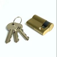 China Custom Size Half Cylinder Door Lock 40mm 45mm 50mm 55mm 60mm Half Euro Cylinder for sale