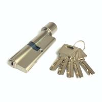 China 85mm Brass Cylinder Lock Single Open Cylinder Door Locks Silver for sale