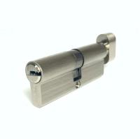 China 80mm Knob Cylinder Lock Custom Size Single Thumbturn Cylinder Silver for sale