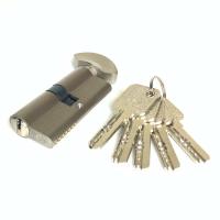 China Customized Single Open Cylinder SN CP GP SB AB MAB AC BLACK Euro Cylinder 70mm With Brass Core for sale