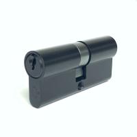 China Custom Size Zinc Brass Cylinder Black Cylinder Door Lock Replacement for sale
