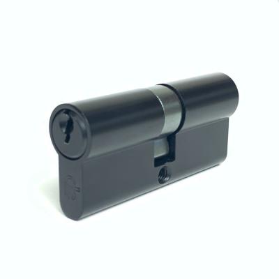 China Custom Size Zinc Brass Cylinder Black Cylinder Door Lock Replacement for sale