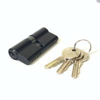 China Custom Size Zinc Brass Cylinder Black Cylinder Door Lock Replacement for sale