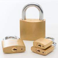 China Thick High Security Padlock Durable Brass Pad Locks High Precision for sale