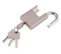 China 40mm 50mm 60mm 70mm High Security Padlock Silver Padlock With Key for sale