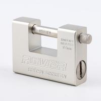China 74mm 84mm 94mm High Security Padlock Matt Nickle Plated Rectangular Padlock for sale