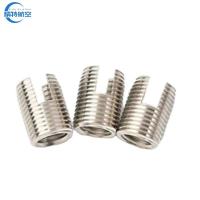China Press Knurled Ultrasonic Threaded Insert Nut Self Tapping Bushing Stainless Steel Selftapping Thread Insert for Plastic for sale