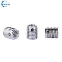 China 500pcs/bag Carbon Steel M3 M4 M5 M6 M8 M10 Holes Types Slotted Type Self Tapping Threaded Inserts for Aerospace for sale