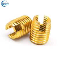 China 500pcs/bag Carbon Steel M3 M4 M5 M6 M8 M10 Holes Types Slotted Type Self Tapping Threaded Inserts for Aerospace for sale