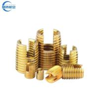 China Trisert Metal Unc 4-40 6-32 8-32 Self Tapping Threaded Insert with Holes Metric Thread Sizes and T/T Payment Accepted for sale