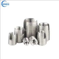 China Trisert Metal Unc 4-40 6-32 8-32 Self Tapping Threaded Insert with Holes Metric Thread Sizes and T/T Payment Accepted for sale