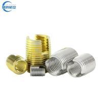 China Trisert Metal Unc 4-40 6-32 8-32 Self Tapping Threaded Insert with Holes Metric Thread Sizes and T/T Payment Accepted for sale