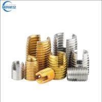 China Trisert Metal Unc 4-40 6-32 8-32 Self Tapping Threaded Insert with Holes Metric Thread Sizes and T/T Payment Accepted for sale