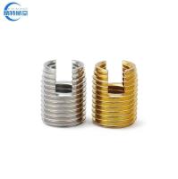 China Fine/Coarse Thread Type Lubricated Slotted Self-Tapping Threaded Insert T/T Payment Type for sale