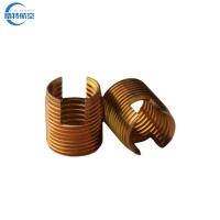 China Unc/Unf with Cutting Slot Brass Wire Sleeves Screw Nut Threaded Inserts for sale