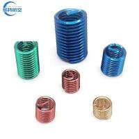 China SS304 Chrome Nickel Plated Colorful Screw Bushing Thread Repair Wire Threaded Insert with Excellent Corrosion Resistance for sale