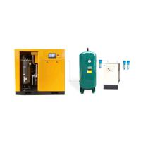 China 7.5-250kW Rotary Screw Air Compressor 380V 3 Phase Air Water Cooling for sale