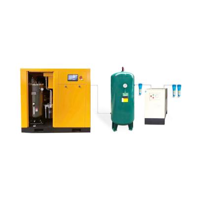 China 7.5-250kW Rotary Screw Air Compressor 380V 3 Phase Air Water Cooling for sale