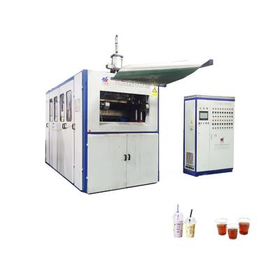 China Plastic Cup Thermoforming Machine 560mm Width 15-35 Cycles/min PE PET PVC for sale
