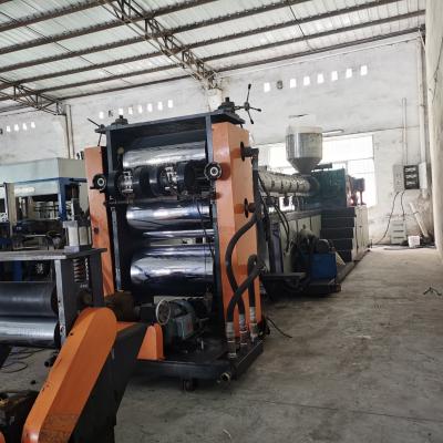 China Plastic PP PS Sheet Extrusion Machine 120mm Screw Diameter PLC Control Servo Drive for sale