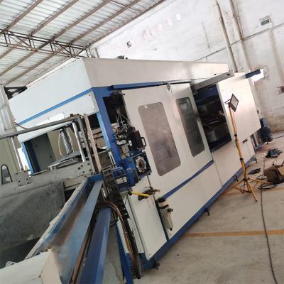China Industrial Plastic Vacuum Forming Machine 180mm Depth 4000kg for PVC PET PP Cup Food Container Tiles for sale