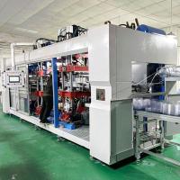 China Used Automatic Plastic Vacuum Forming Machine For Pet Ps Container Chicken Egg Tray for sale