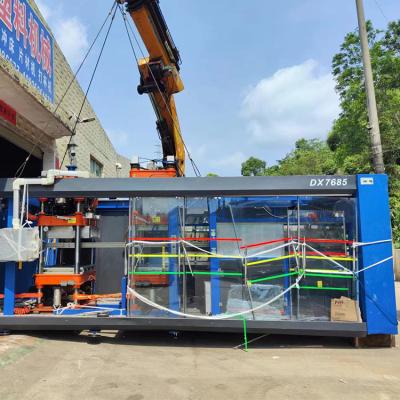 China Used Automatic Three Station Vacuum Forming Machine 760x850mm 20-25 Cycles/min for PET Food Containers for sale
