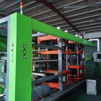 China Full Automatic Three Stations Blister Thermoforming Machine 800x800mm 180mm Depth for Egg Tray for sale