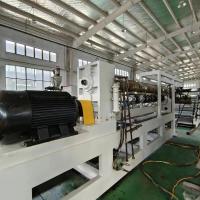 China Twin Screw Plastic Extrusion Machine 33:1 L/D for PP PS Sheet with PLC Control 220V/380V for sale